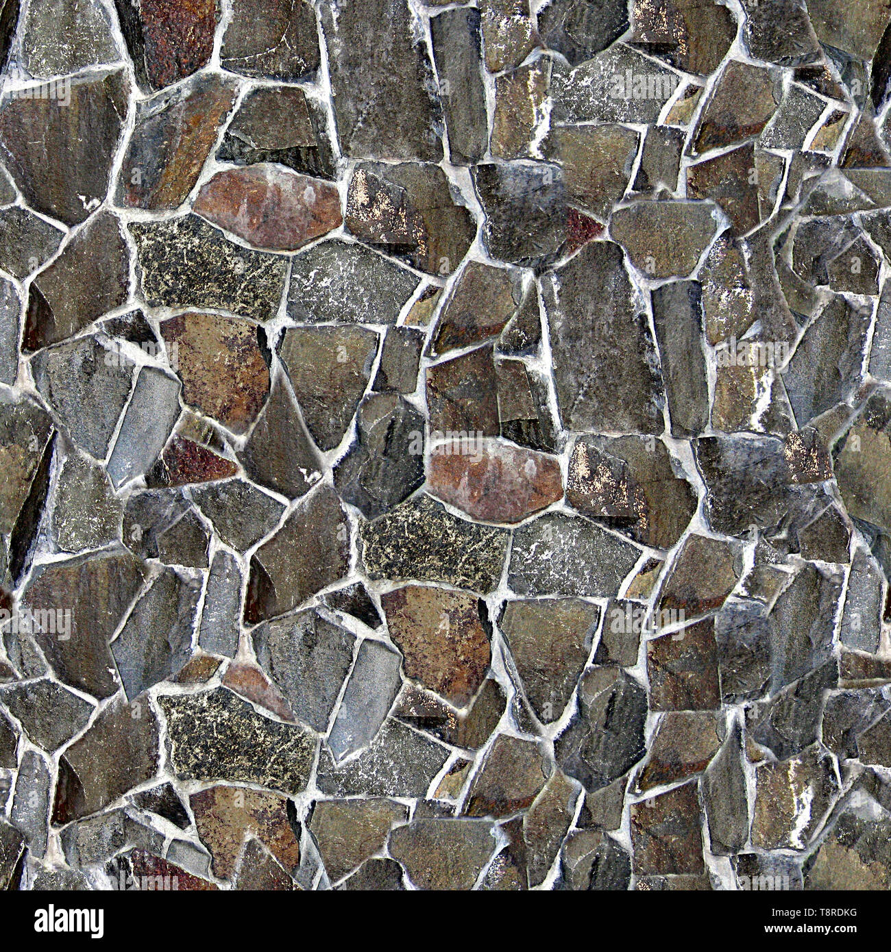 Mur de pierre Seamless Texture Tile Photo Stock - Alamy