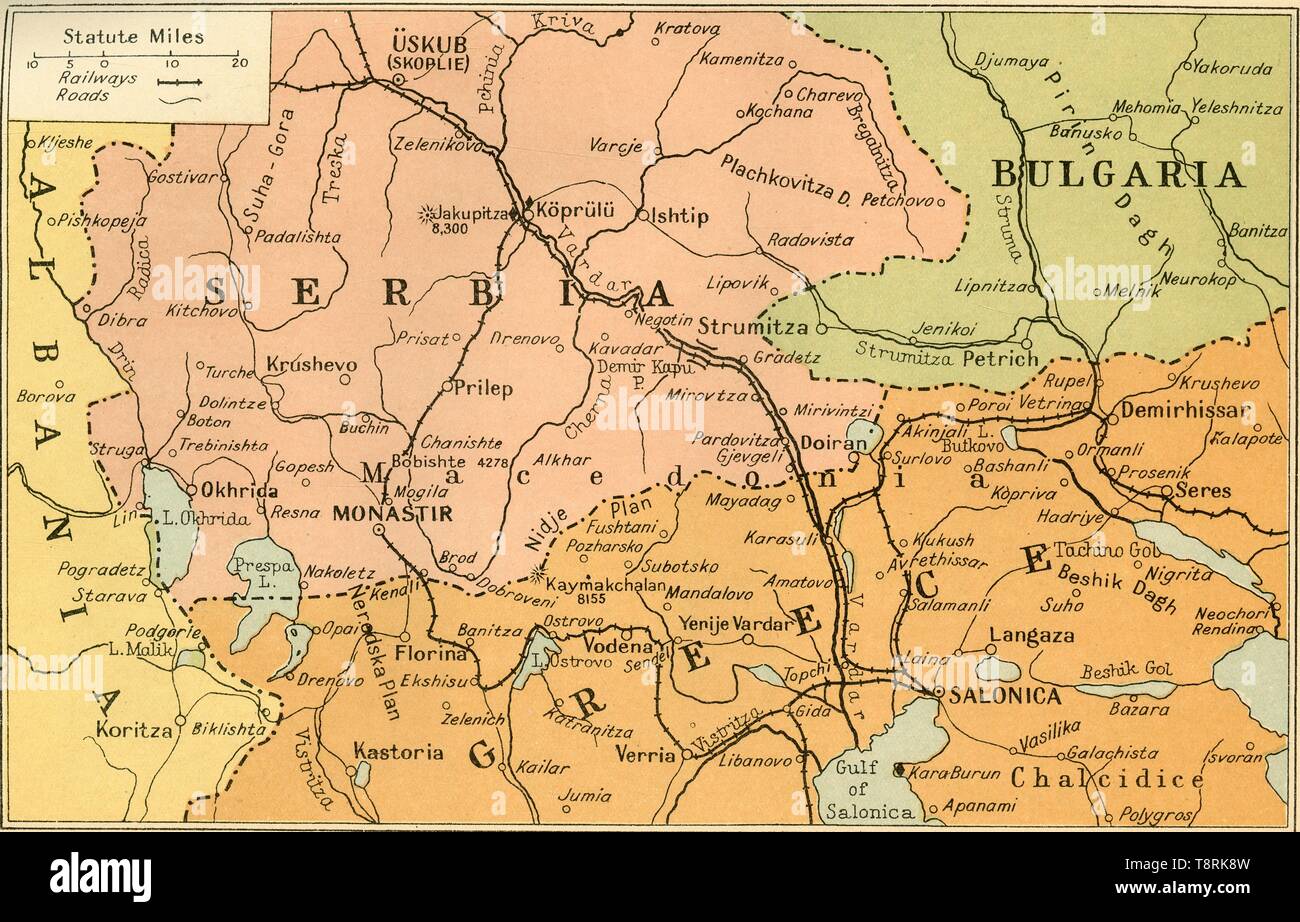 Carte de salonica Banque de photographies et d’images à haute ...