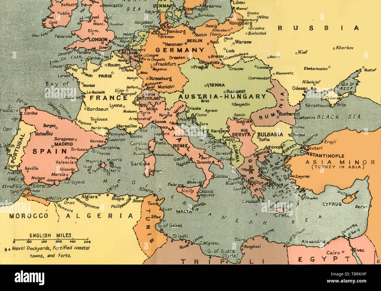 La carte du monde 1919 Banque de photographies et d’images à haute ...