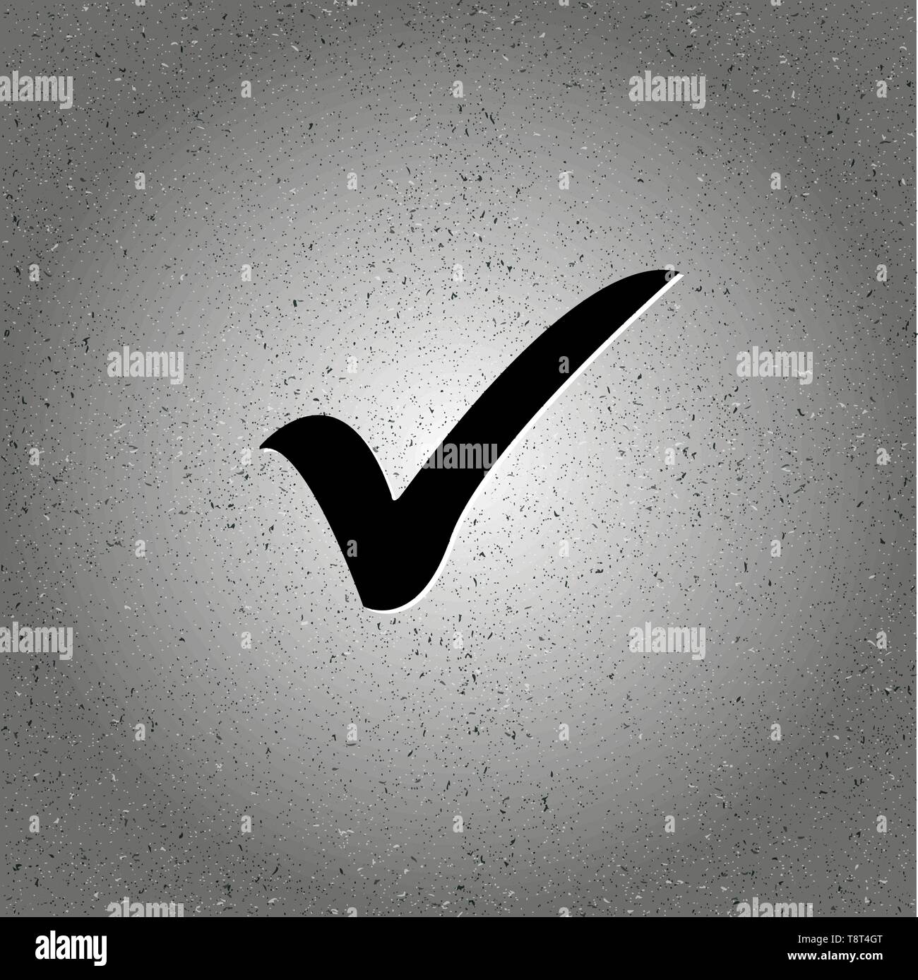 Black icône de validation. Symbole d'activation en couleur noir, vector ...