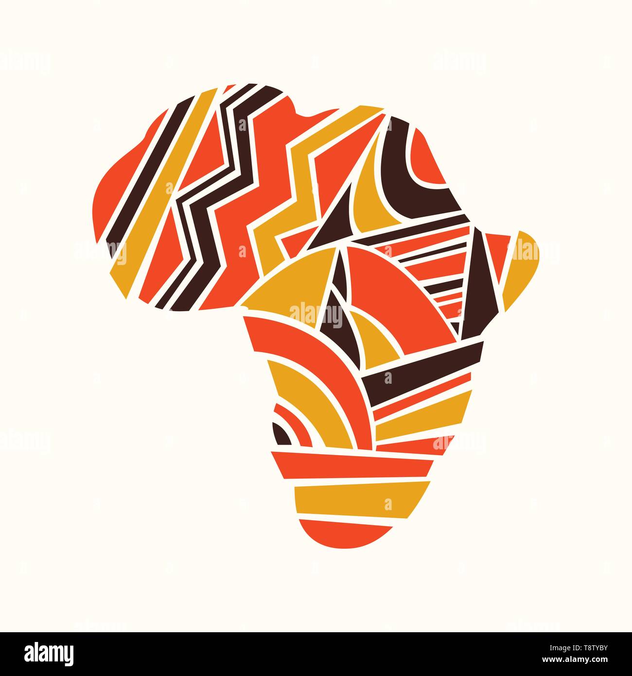 Afrique Du Site Concept Illustration De Continent Africain Isolées Sur