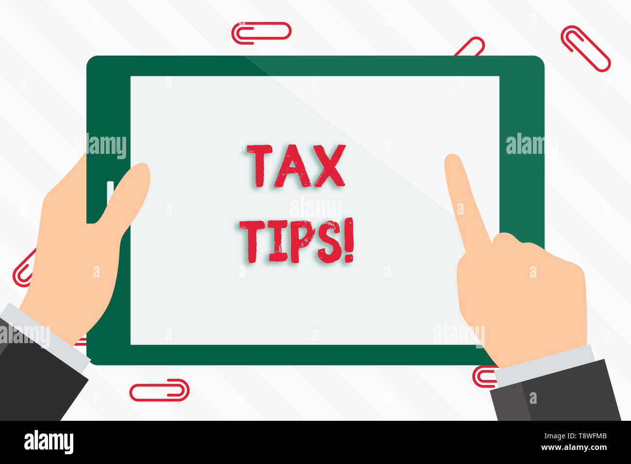 Signe texte montrant des conseils fiscaux. Photo d'affaires mettant en ...