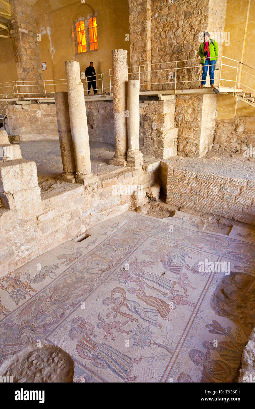 Iglesia de la Virgen María. Madaba. Jordanie, Oriente Medio Photo Stock ...