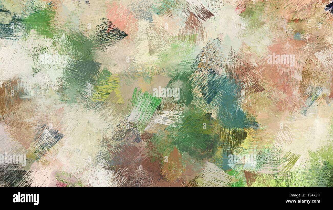 Grands traits de fond avec tan, vert olive foncé et blanc antique ...
