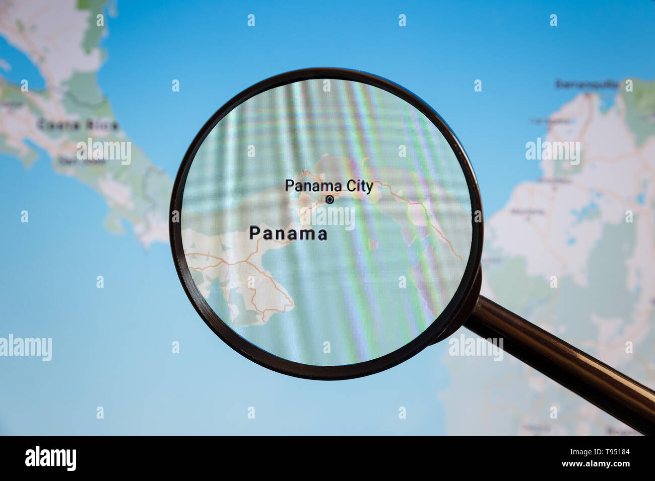 Carte de la ville de panama Banque de photographies et d’images à haute ...