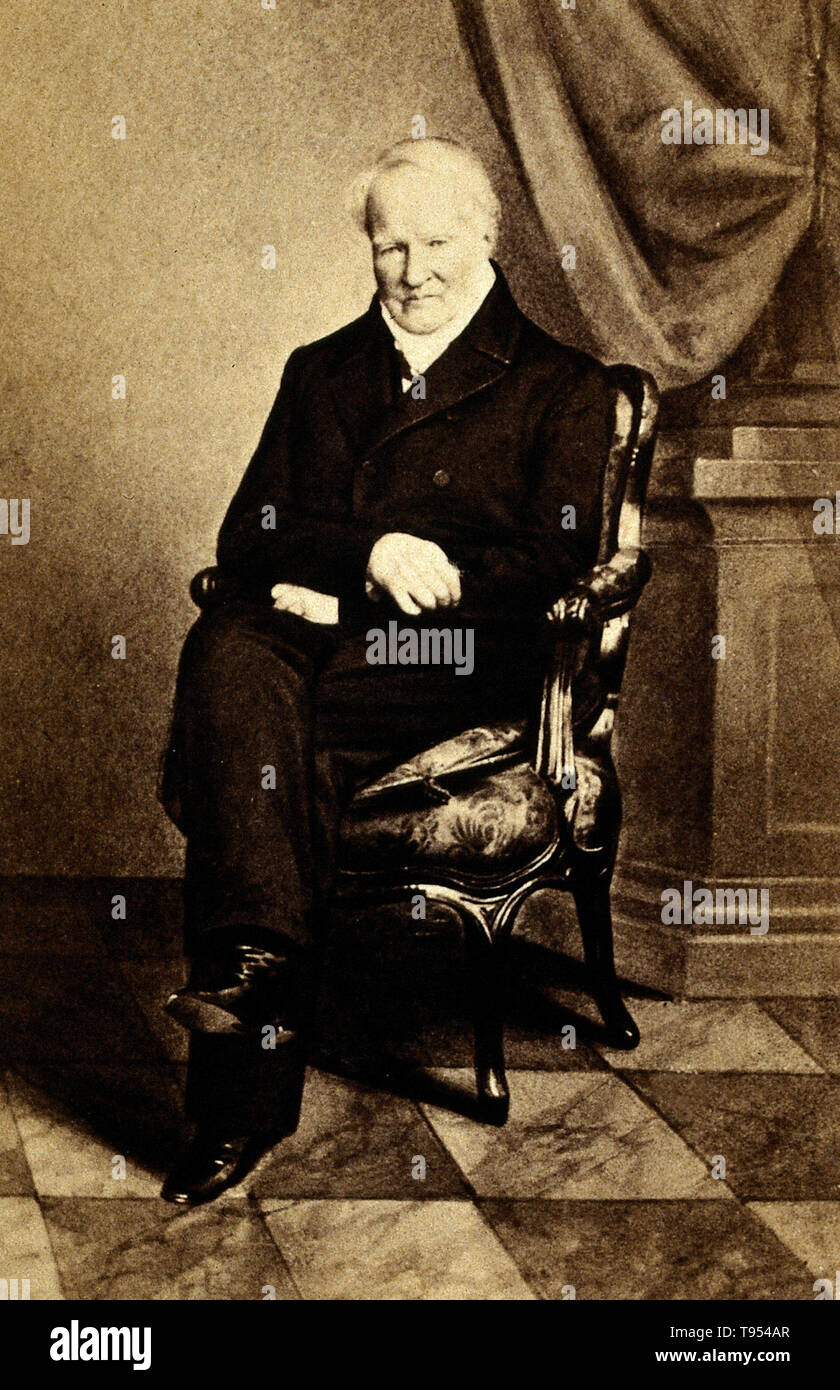 Alexander von Humboldt (1769-1859), un géographe prussien, naturaliste ...