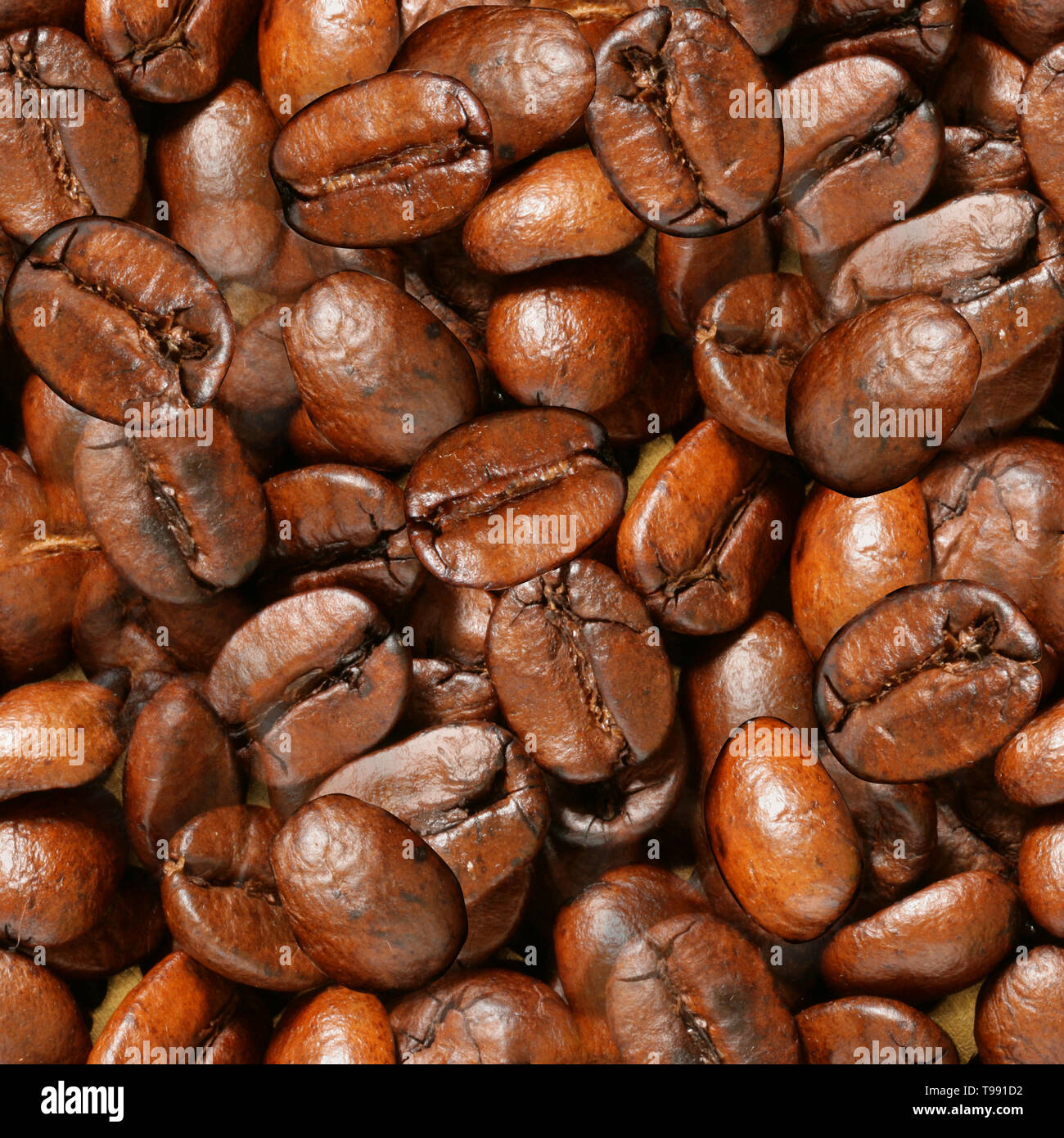 Seamless coffee beans texture Banque de photographies et d’images à ...