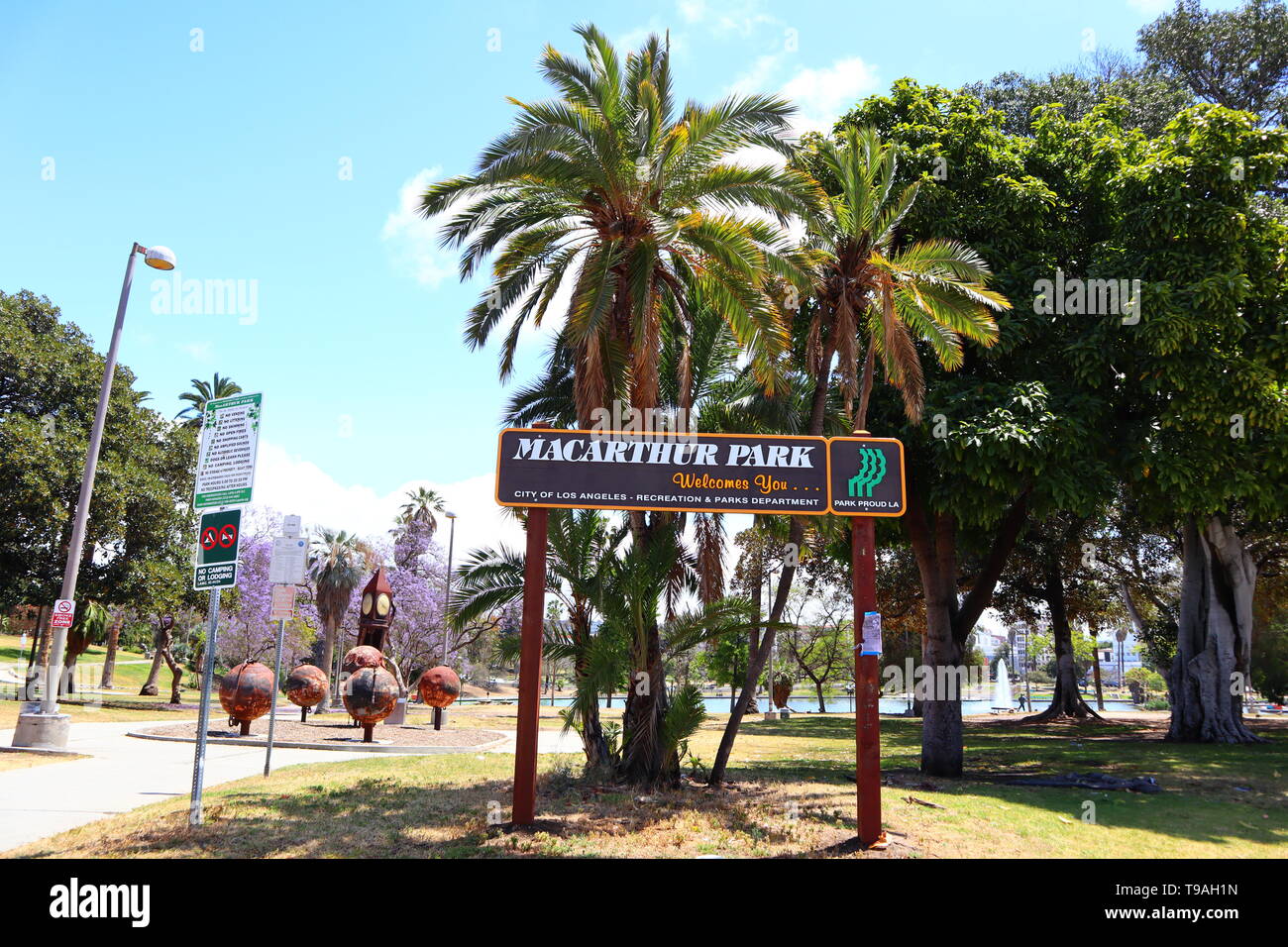 Macarthur park los angeles Banque de photographies et d’images à haute ...