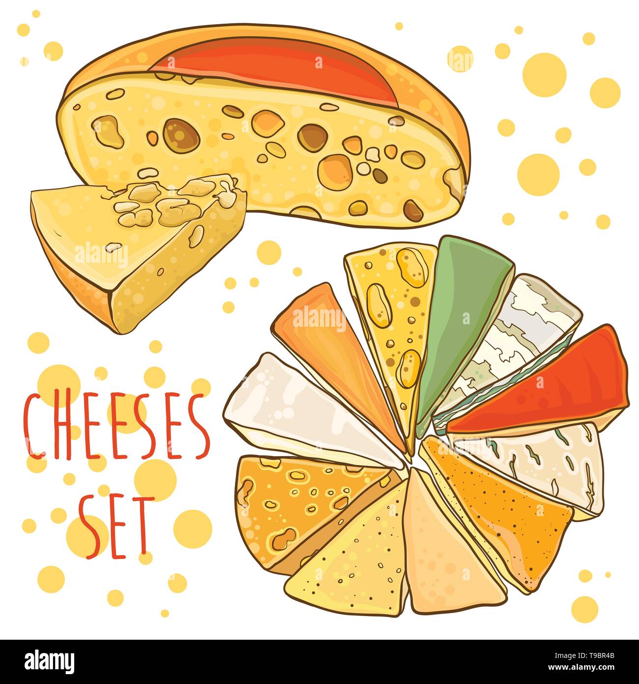 Fromages feta Banque d'images vectorielles - Alamy