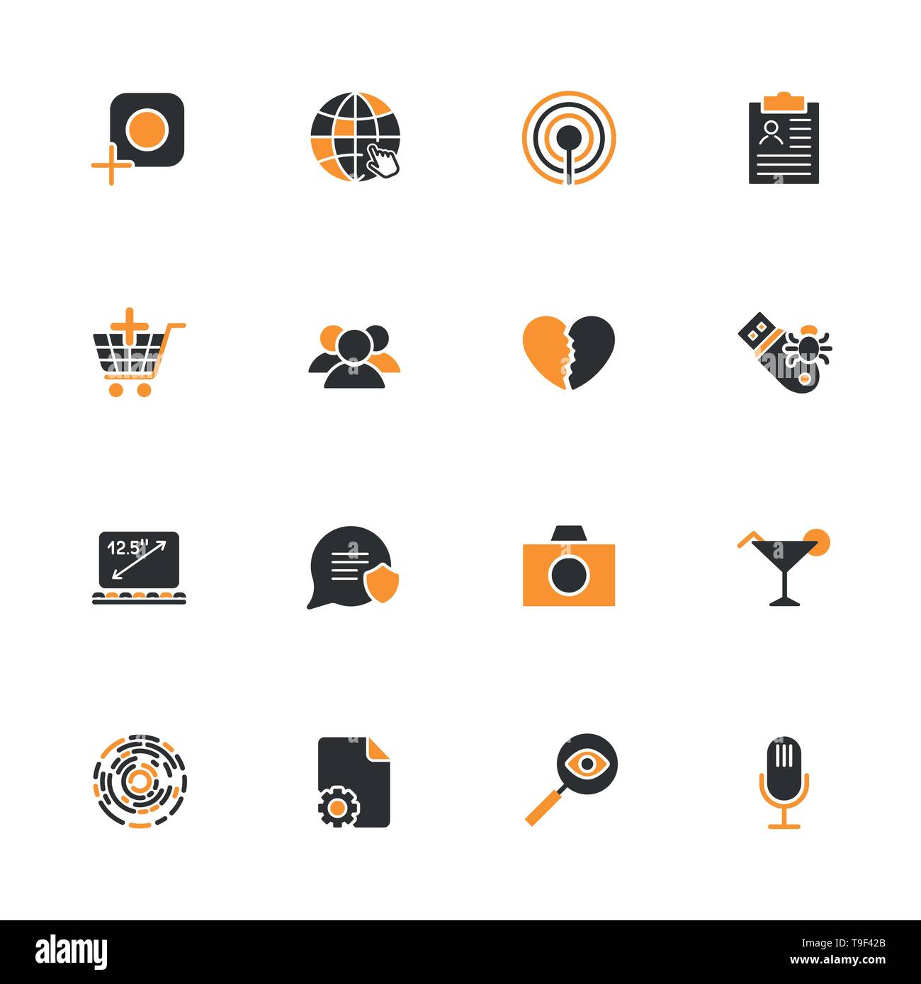 Les icônes de l'interface utilisateur simple pour l'app, de sites, de ...