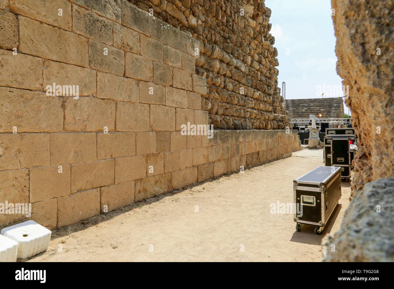 Salamine Anciennes Ruines Romaines Du Nord De Chypre Banque d'image et ...