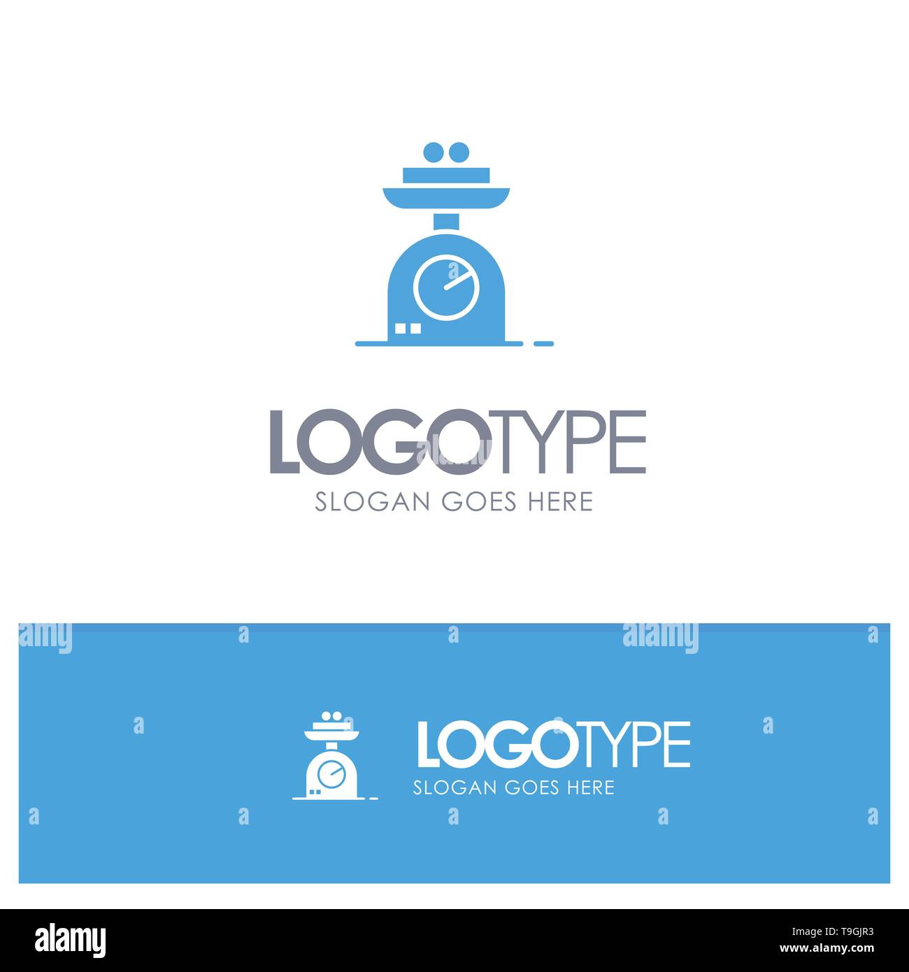 Machine, échelle, d'un poids, poids Logo bleu vector Image Vectorielle ...