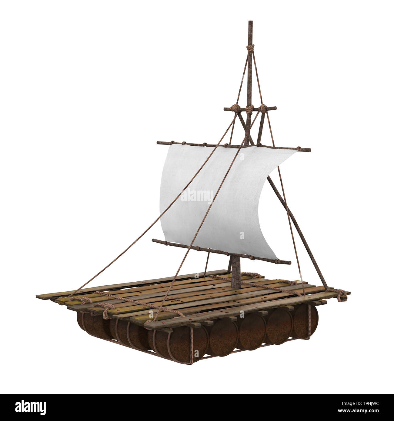 Radeau de bois Banque de photographies et d’images à haute résolution ...