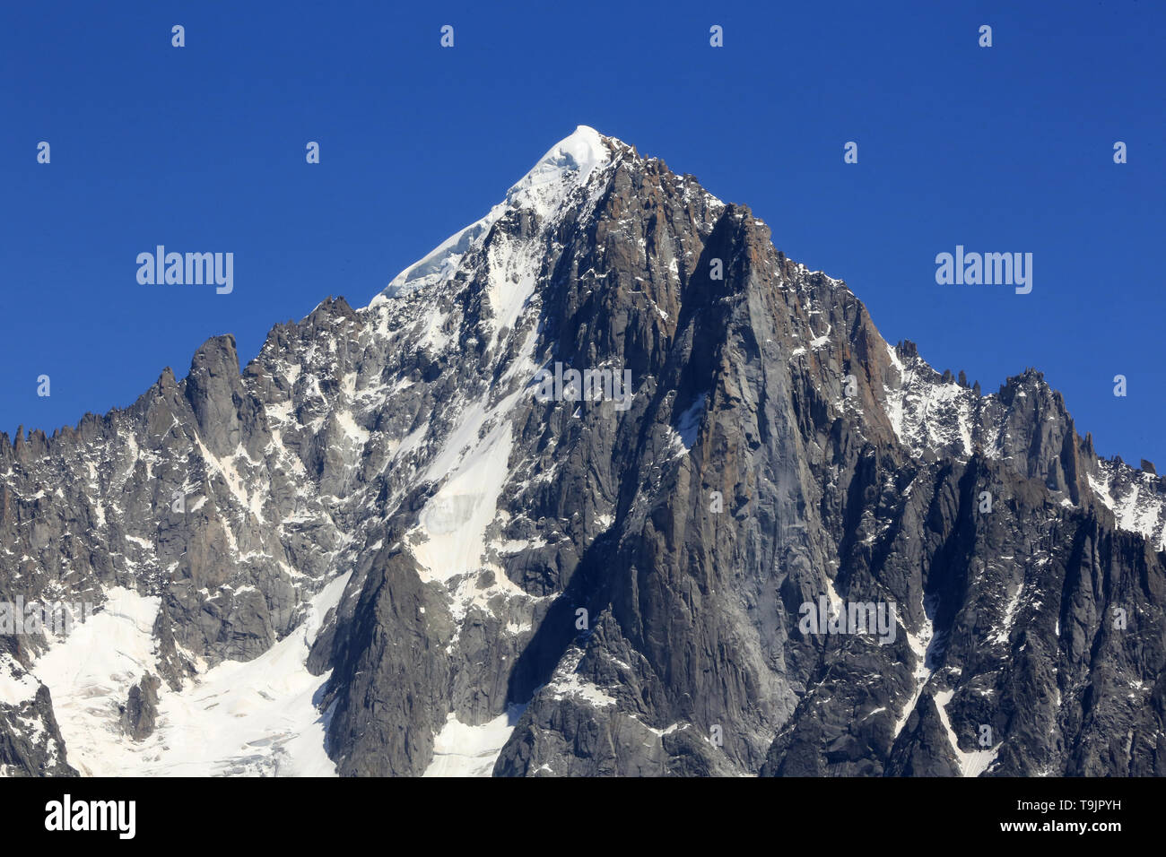 Le grand Dru (3,754 m). Haute-Savoie. La France Photo Stock - Alamy