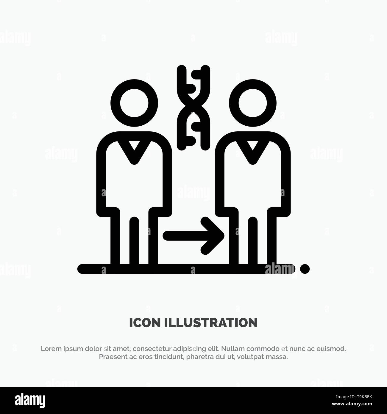 Le clonage humain Banque d'images vectorielles - Alamy