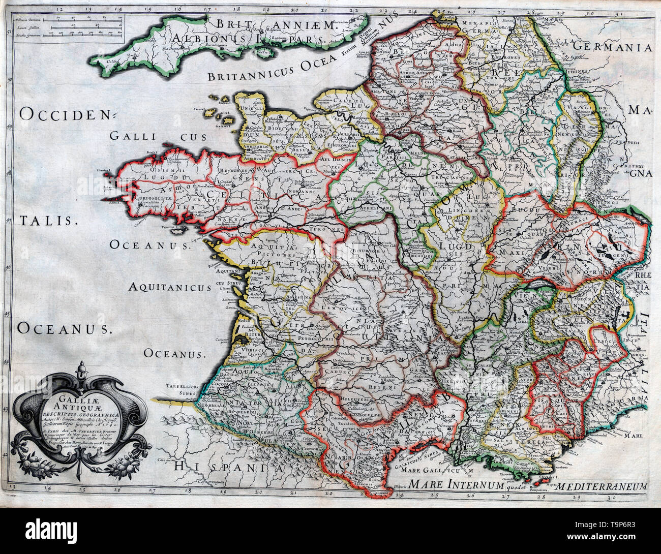 Carte de la france 1700 Banque de photographies et d’images à haute ...