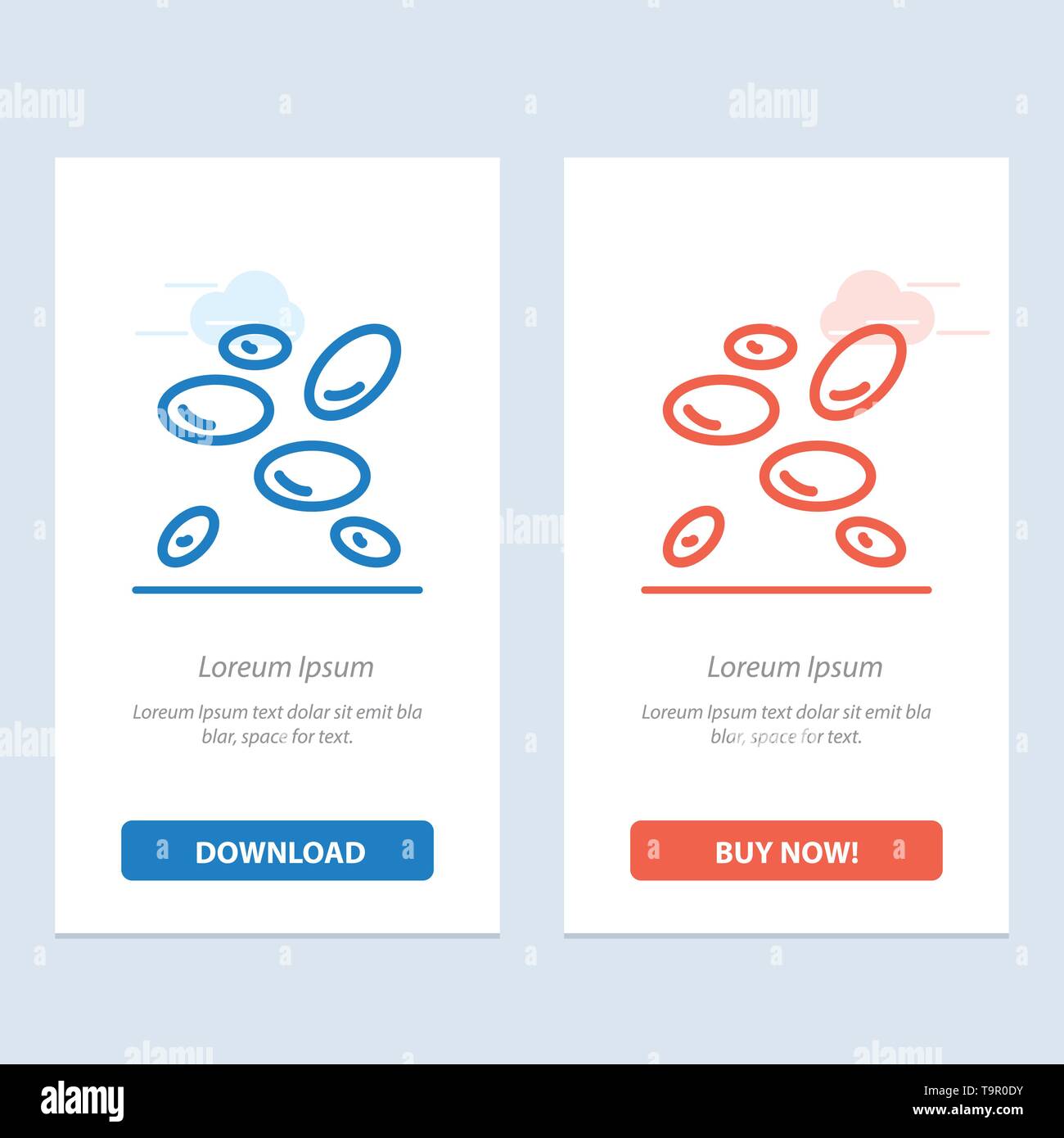 Globules rouges microscope Banque d'images vectorielles - Alamy