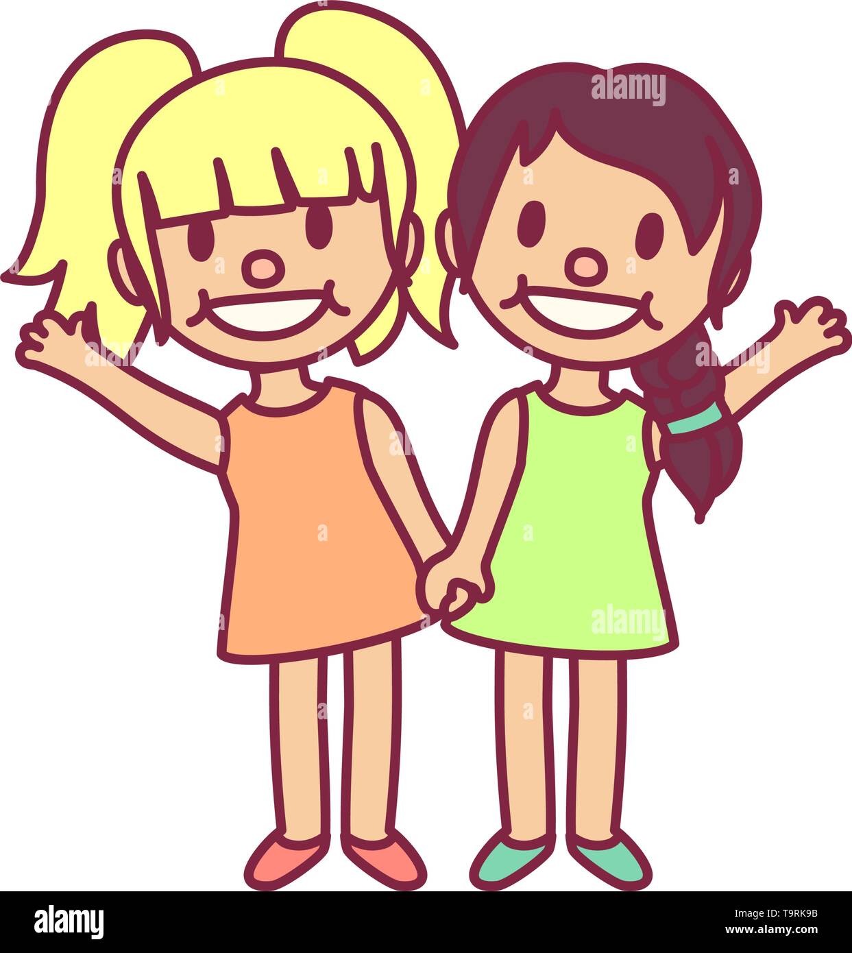 Cute cartoon vector enfants, enfant clip art Image Vectorielle Stock ...