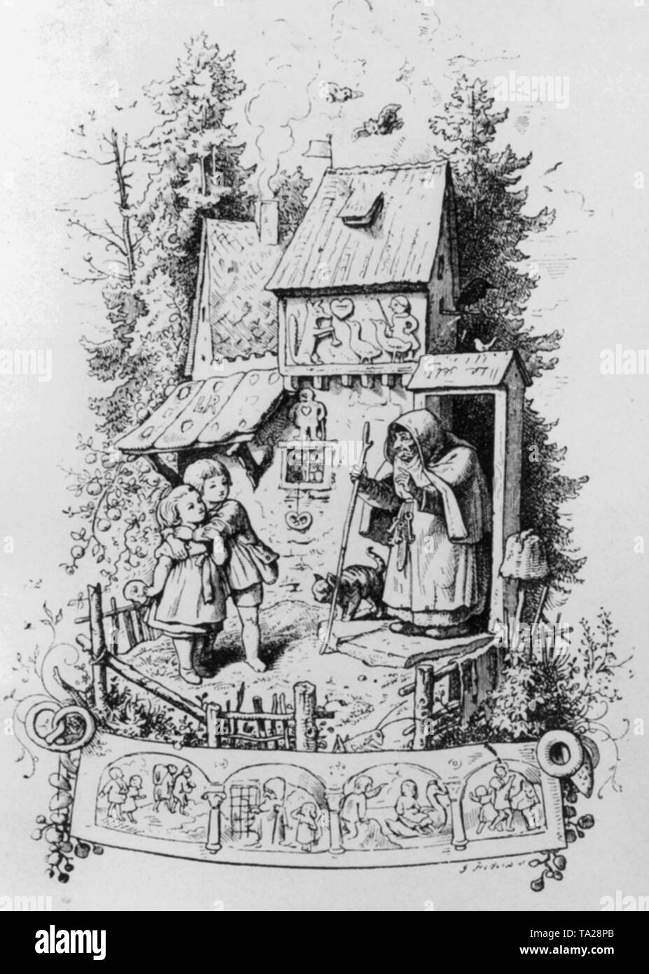 Hansel et Gretel. Un conte de fées des frères Grimm Photo Stock - Alamy