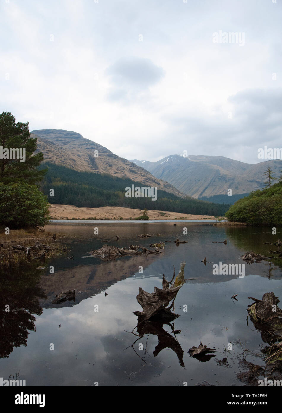 La route vers le loch etive Banque de photographies et d’images à haute ...