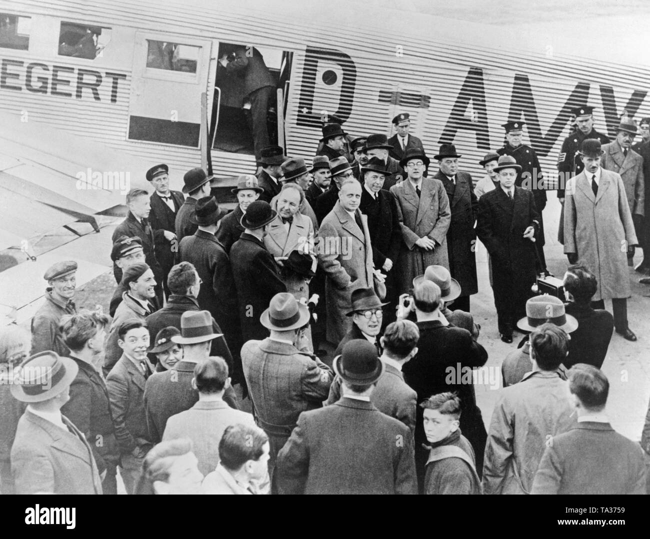 Von ribbentrop aircraft Banque d'images noir et blanc - Alamy
