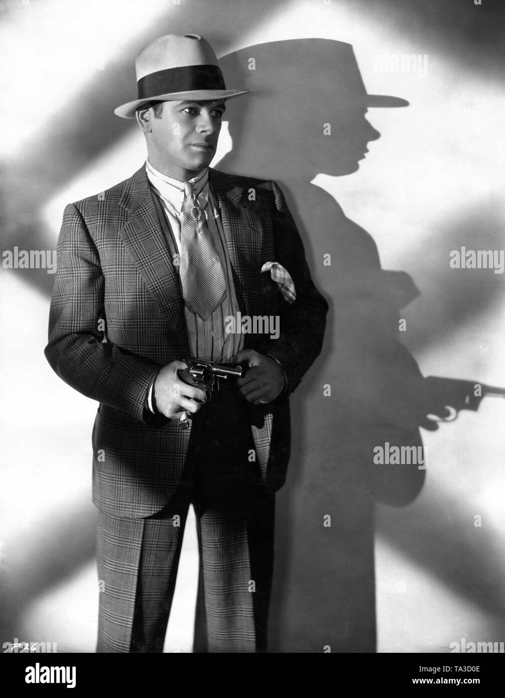 Al capone gun Banque d'images noir et blanc - Alamy