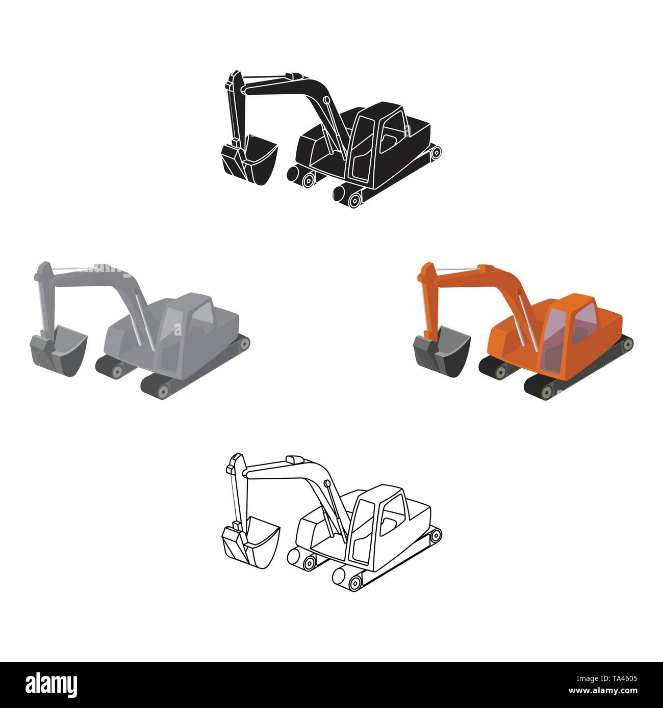 Background,seau,construire,bulldozer,caricature,Black,construction ...