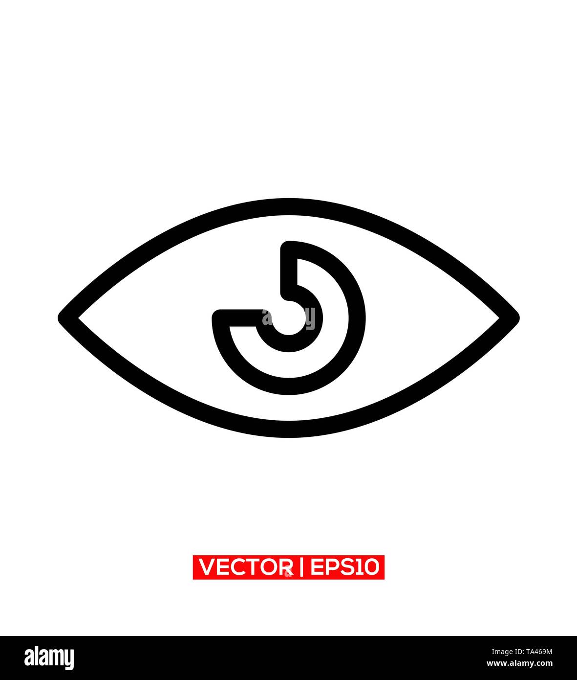 Symbole de l'œil l'icône logo Vector Photo Stock - Alamy