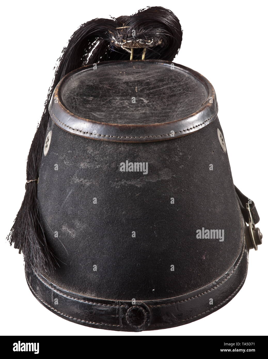 Un des hommes enrôlés shako du Jäger bataillon n° 12, Dresde, circa ...