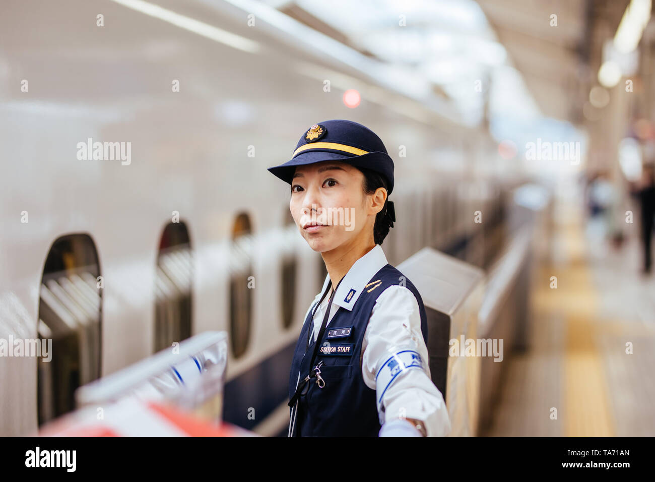 Train driver shinkansen bullet train Banque de photographies et d ...