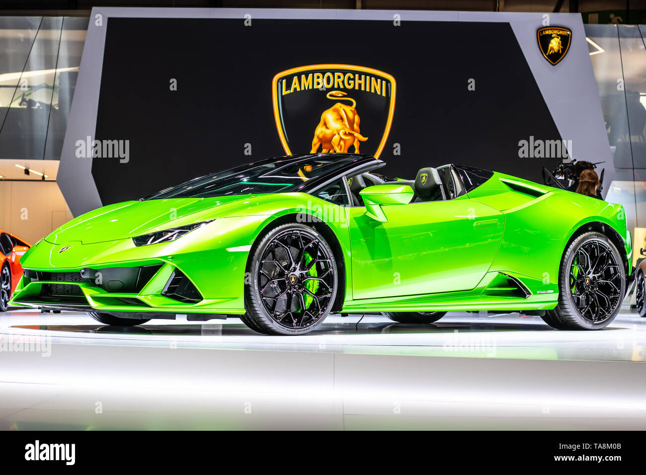 Genève, Suisse, 05 mars 2019 vert métallique : Ouragan Lamborghini ...