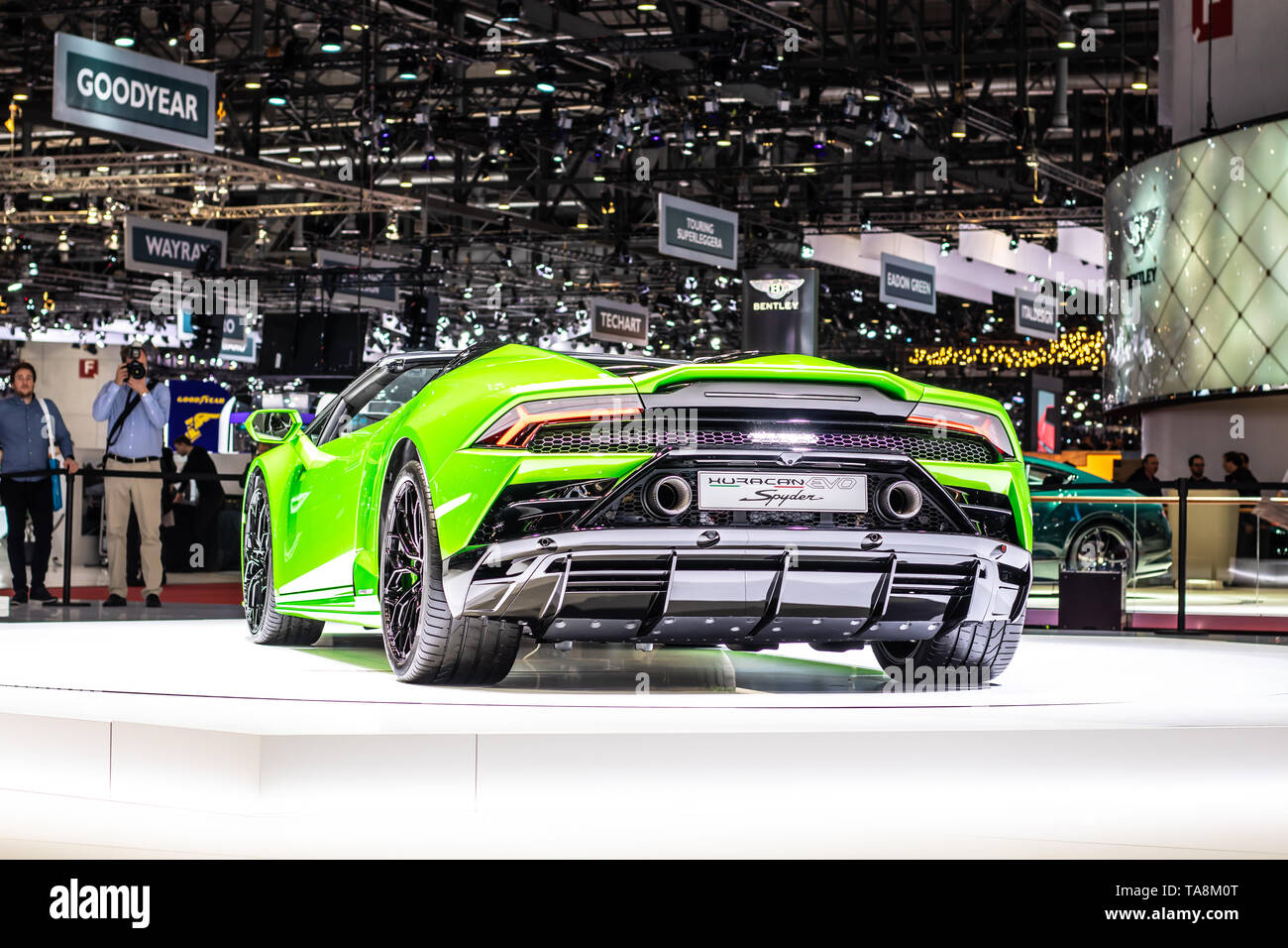 Genève, Suisse, 05 mars 2019 vert métallique : Ouragan Lamborghini ...