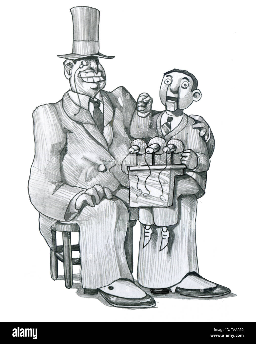 Political campaign cartoon Banque d'images détourées - Alamy