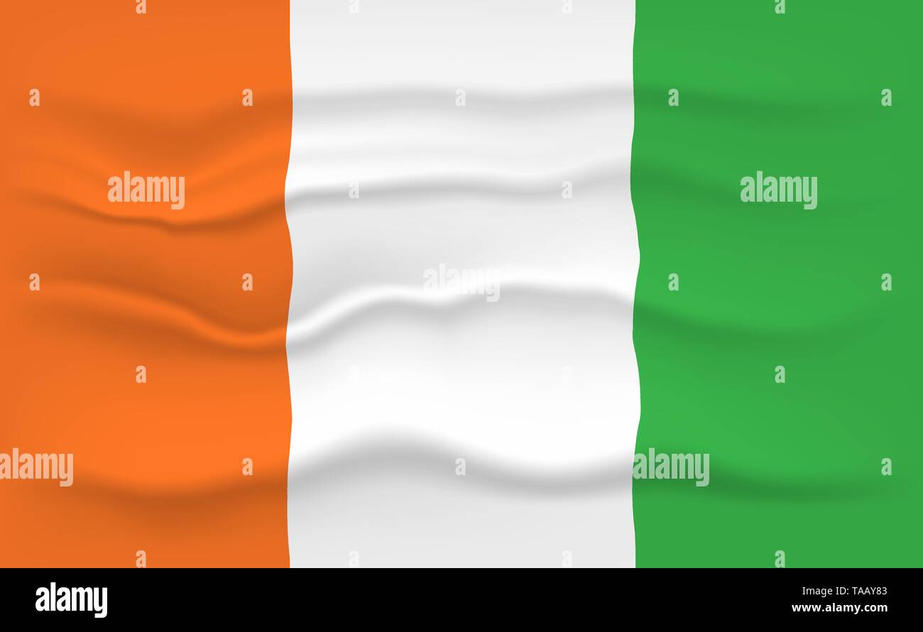 Cote d'ivoire national flag Banque d'images vectorielles - Alamy