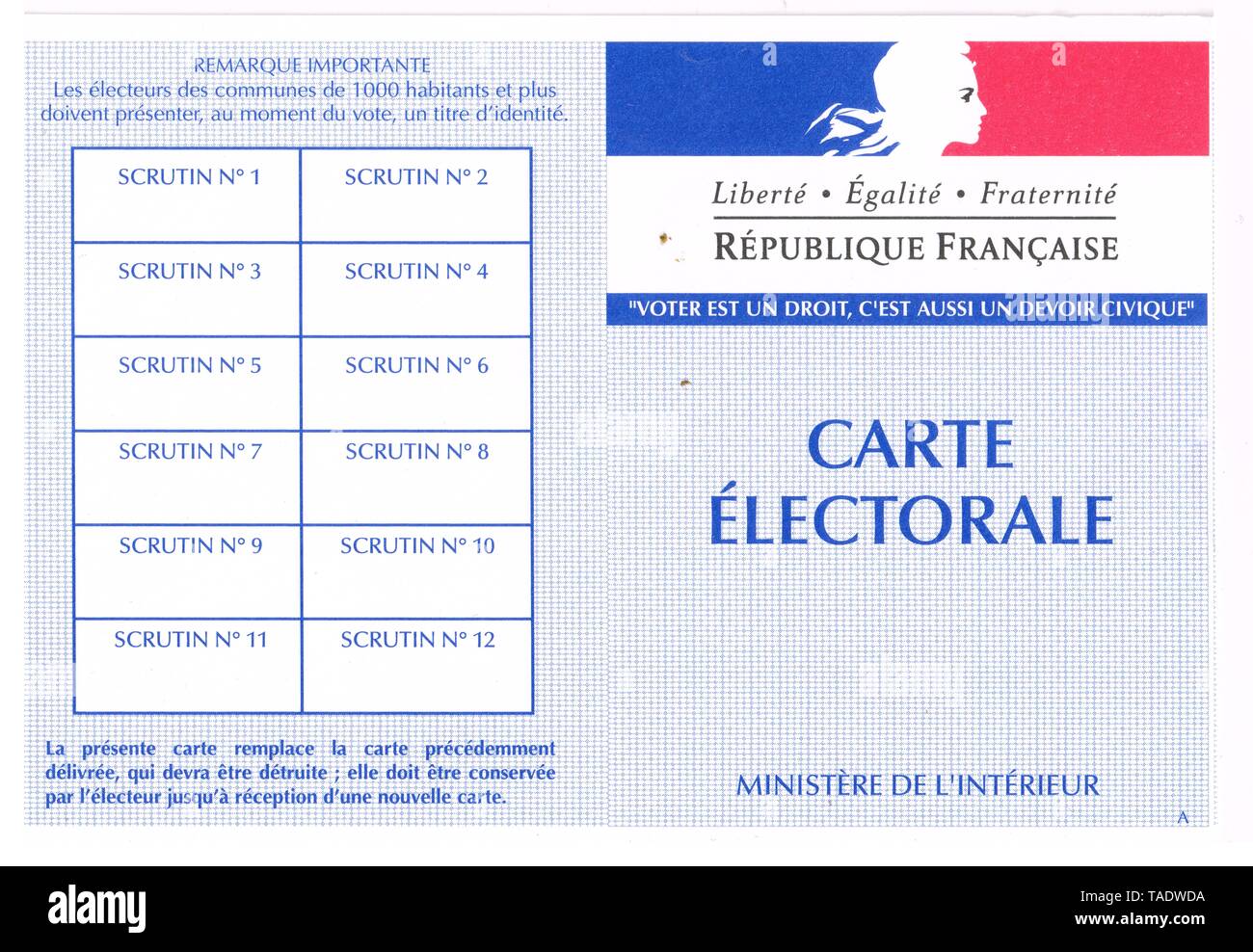 Carte de vote Banque de photographies et d’images à haute résolution ...