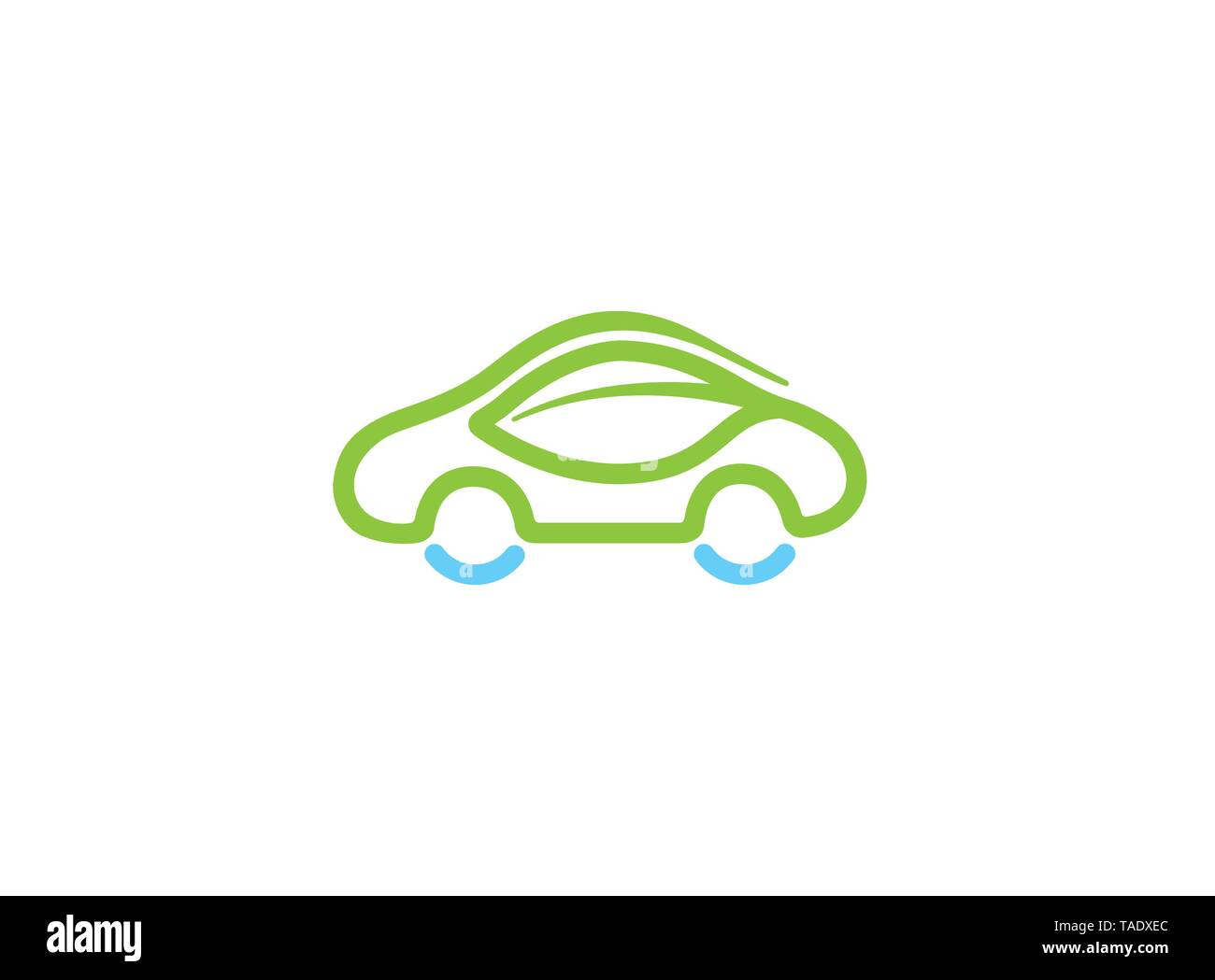 Voiture verte Banque d'images vectorielles - Alamy