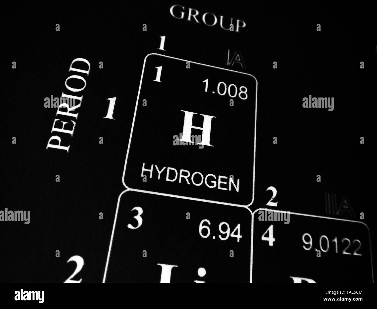 L'hydrogène sur le tableau périodique des éléments Photo Stock - Alamy L'hydrogène sur le tableau périodique des éléments Photo Stock - Alamy