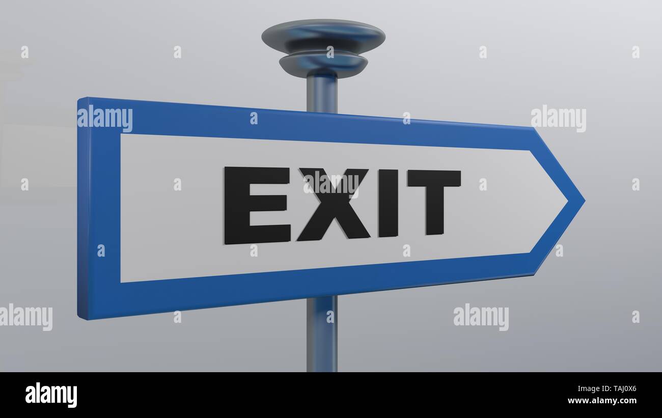 Exit icon 3d Banque de photographies et d’images à haute résolution - Alamy