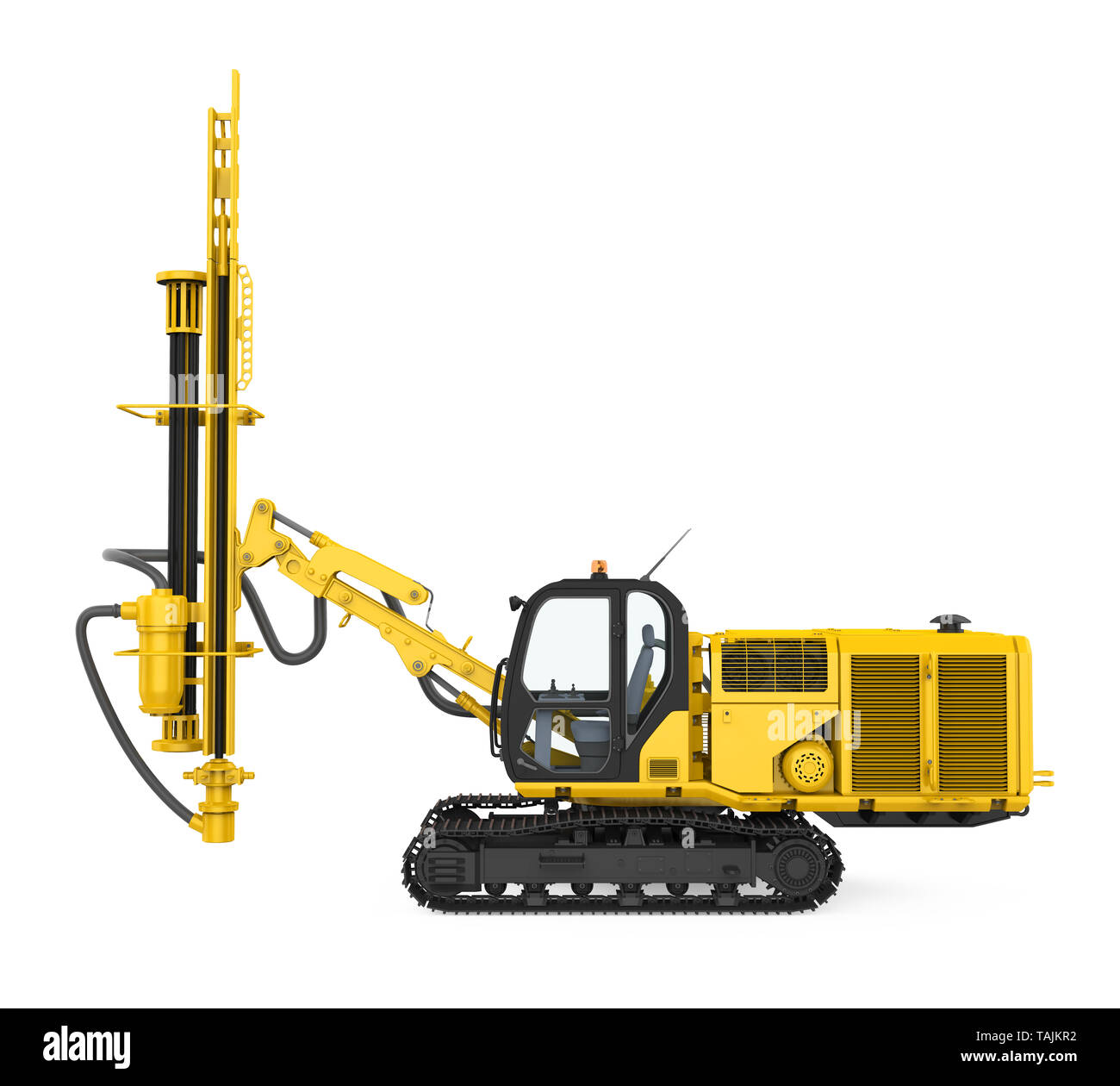 Machine de forage hydraulique Banque d'images détourées - Alamy