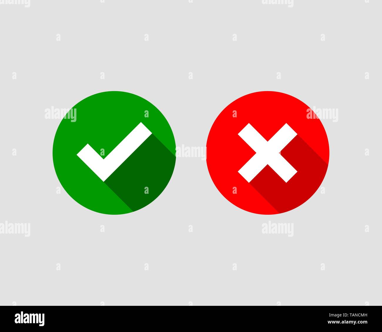 Circle tick check mark symbol Banque d'images vectorielles - Alamy