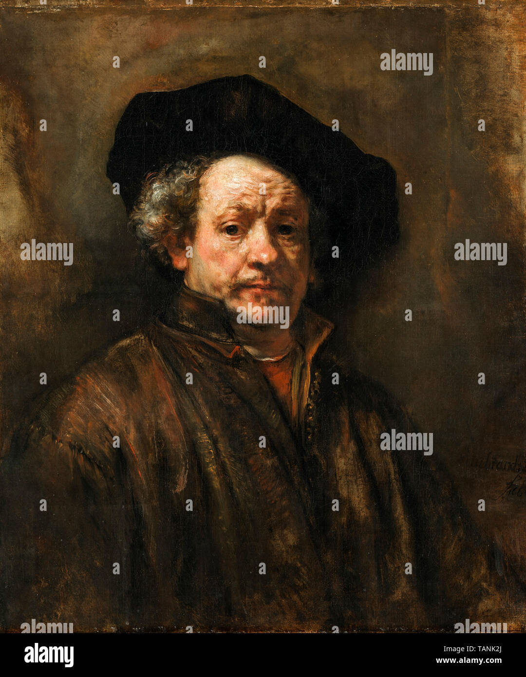 Self Portrait Rembrandt Banque d'image et photos - Alamy