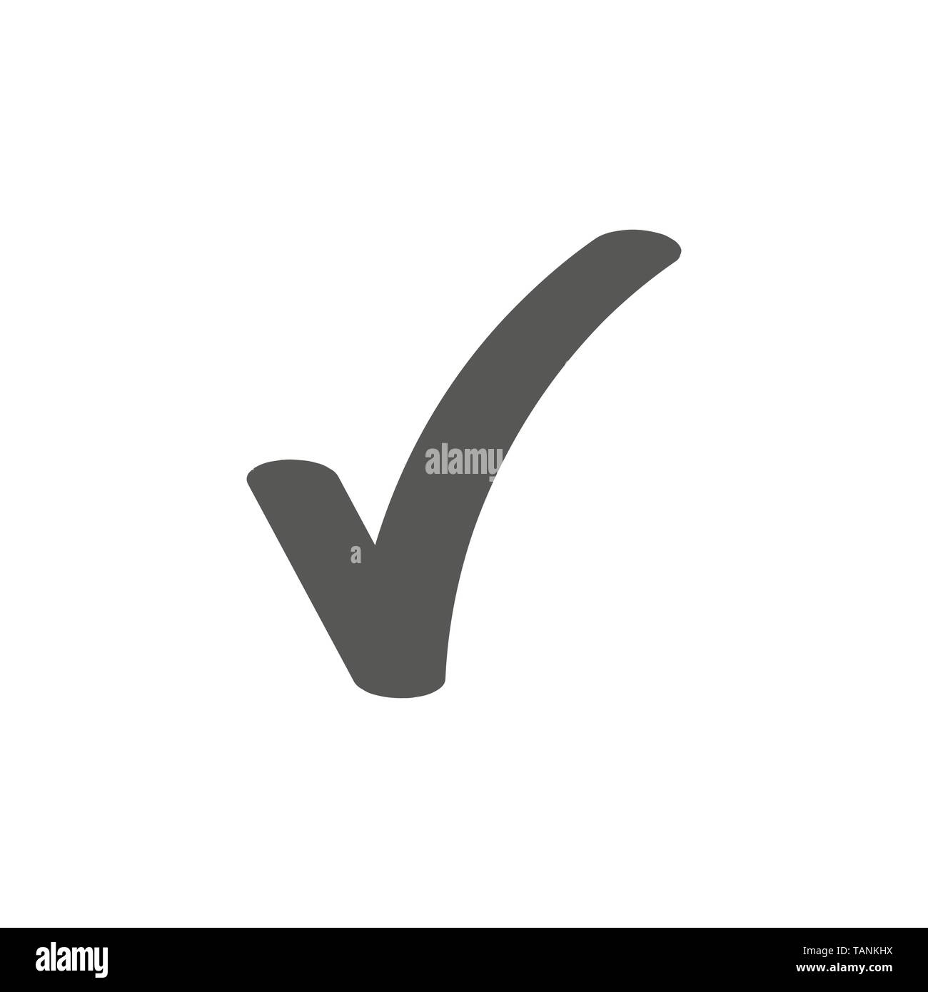 Black icône de validation. Symbole d'activation, l'icône de tiques ...