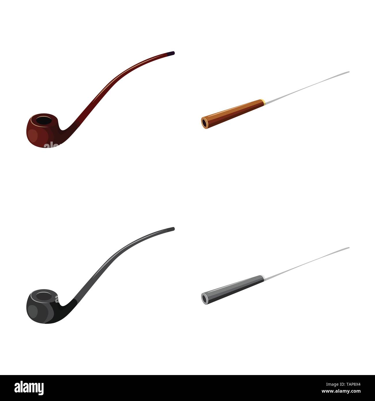 Vector illustration de refuser et symbole d'arrêt. Collecte des déchets ...