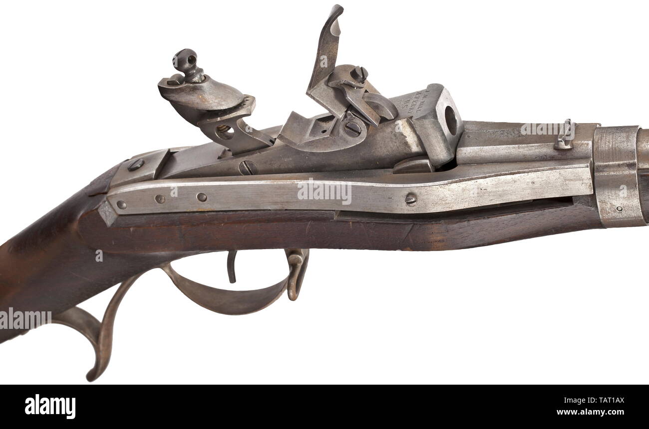 A breech loading flintlock rifle Banque de photographies et d’images à ...