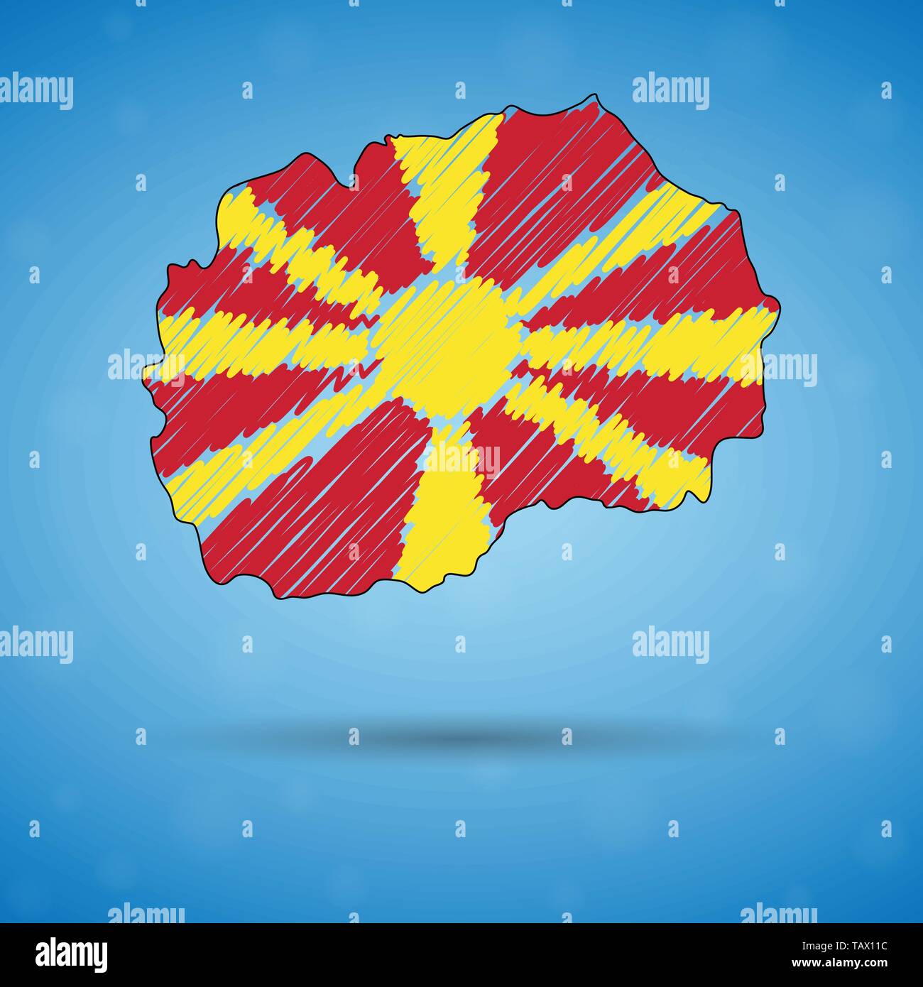 Macedonia map Banque de photographies et d’images à haute résolution ...