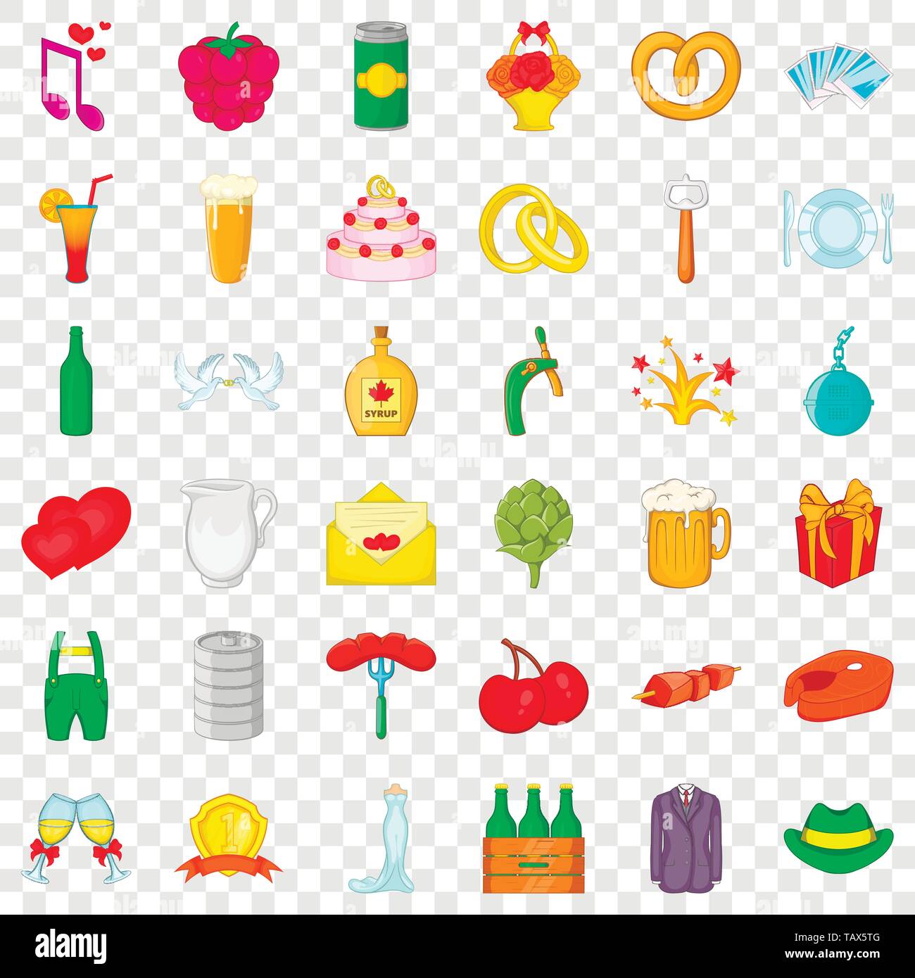 Cartoon saucisson vin rouge Banque de photographies et d’images à haute ...