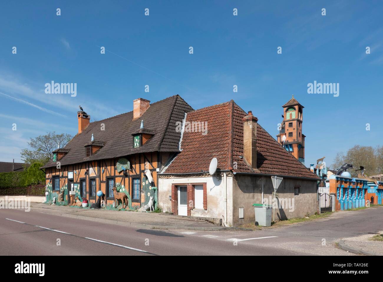 Damerey, Bourgundy,France.Roger Mercier, décédé en 2018, a transformé ...