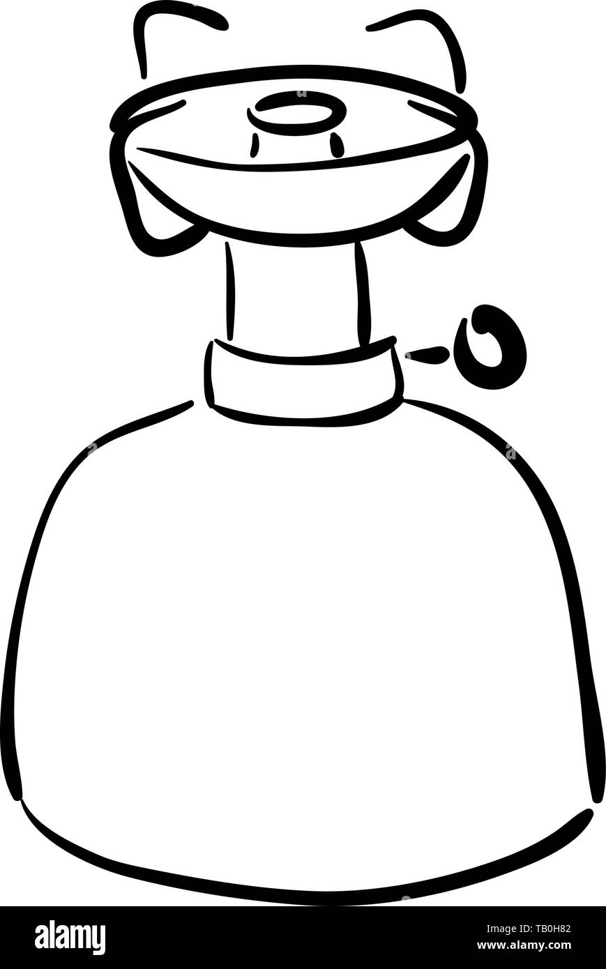 Réchaud de camping. Pour l'icône de l'application web et mobile. Vector ...