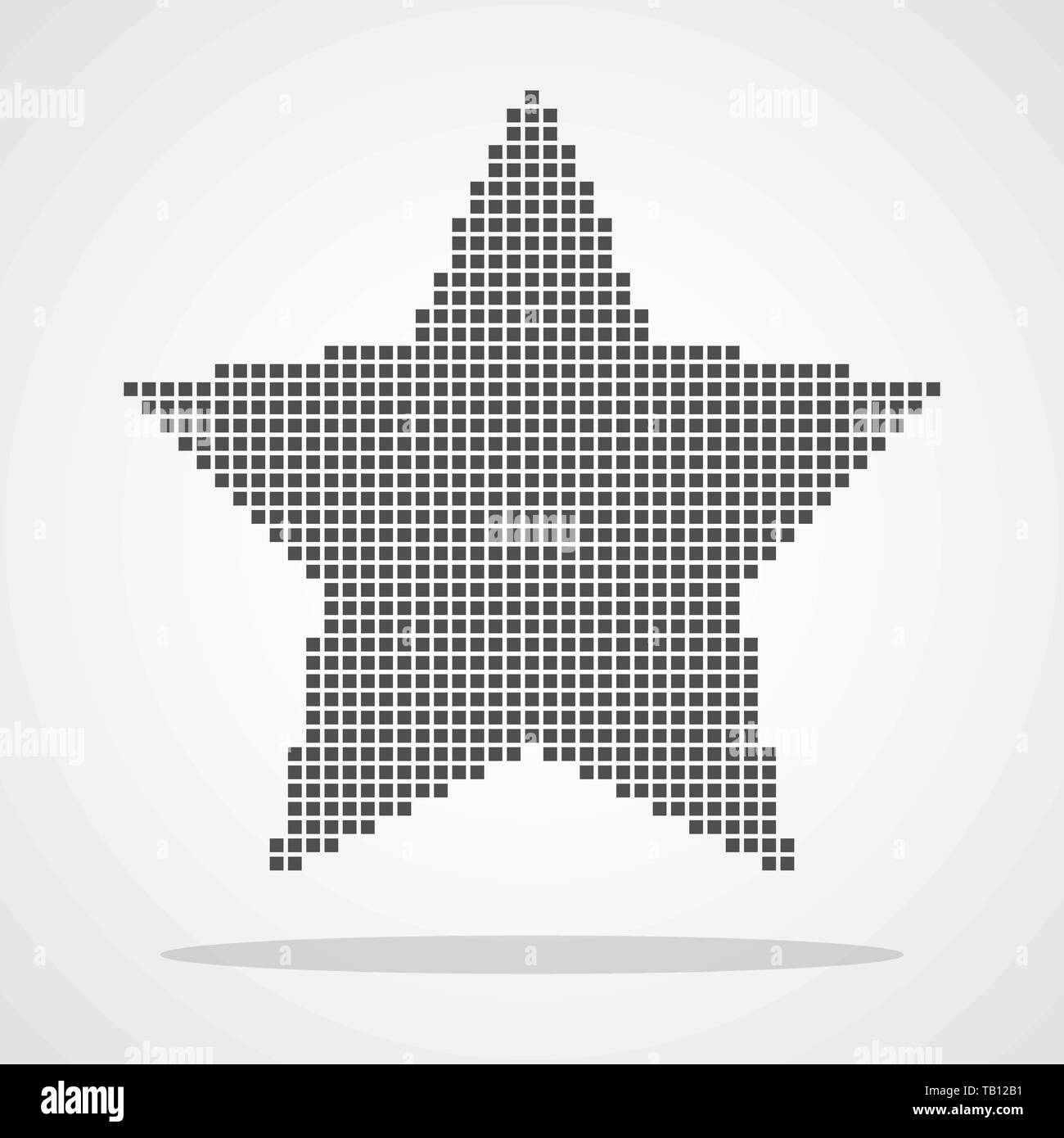 Pixel art design d'une étoile. Vector illustration. Résumé d'étoile ...