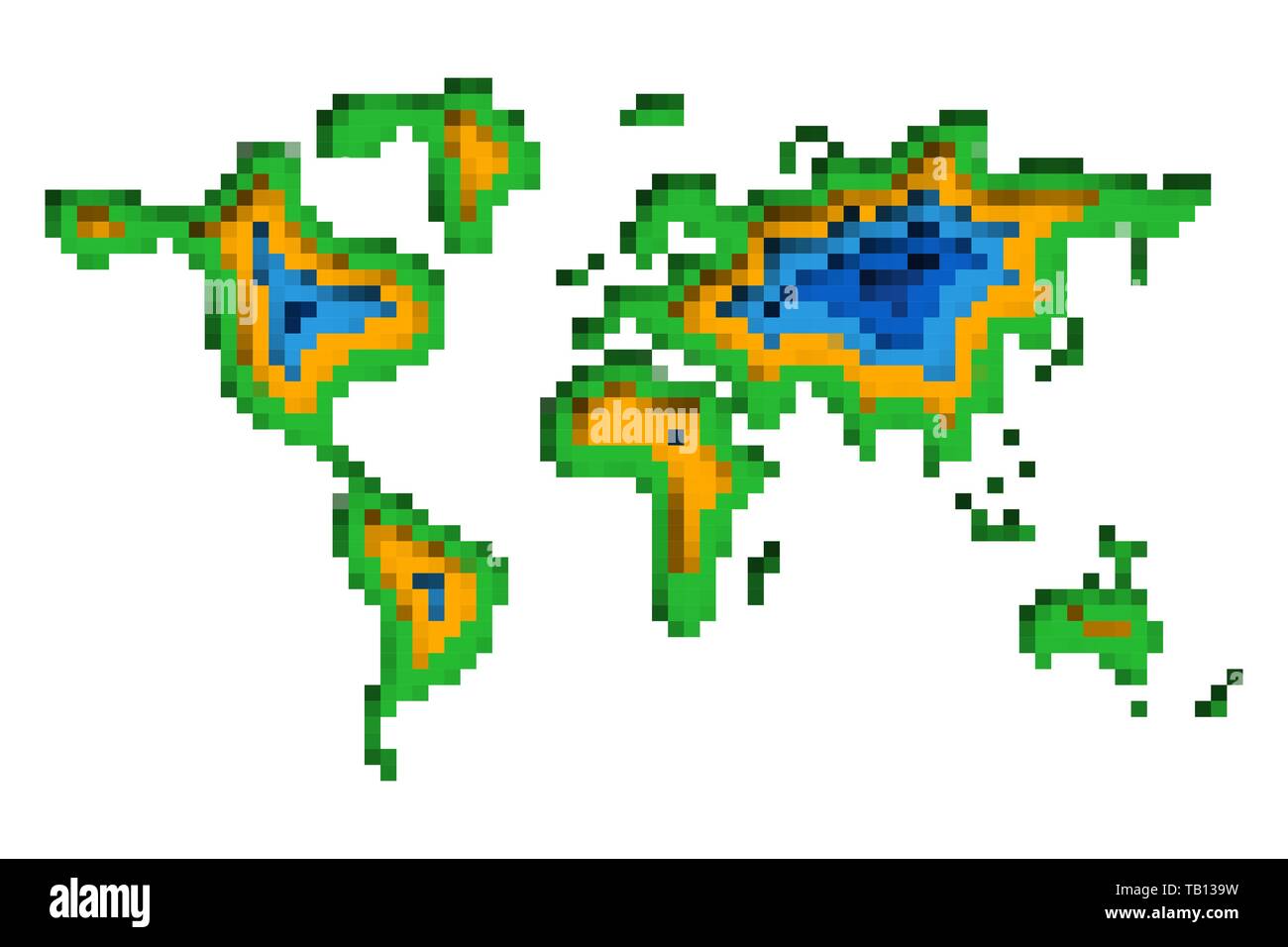 Carte Du Monde Pixel: Europe Pixel Art – NRWMRI